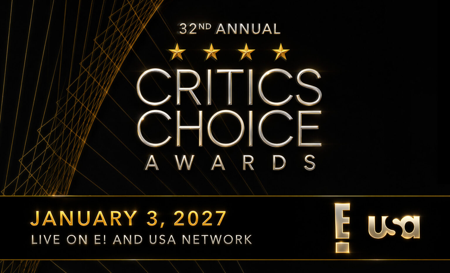 32nd Annual Critics Choice Awards To Be Held On Sunday, January 3, 2027 ...